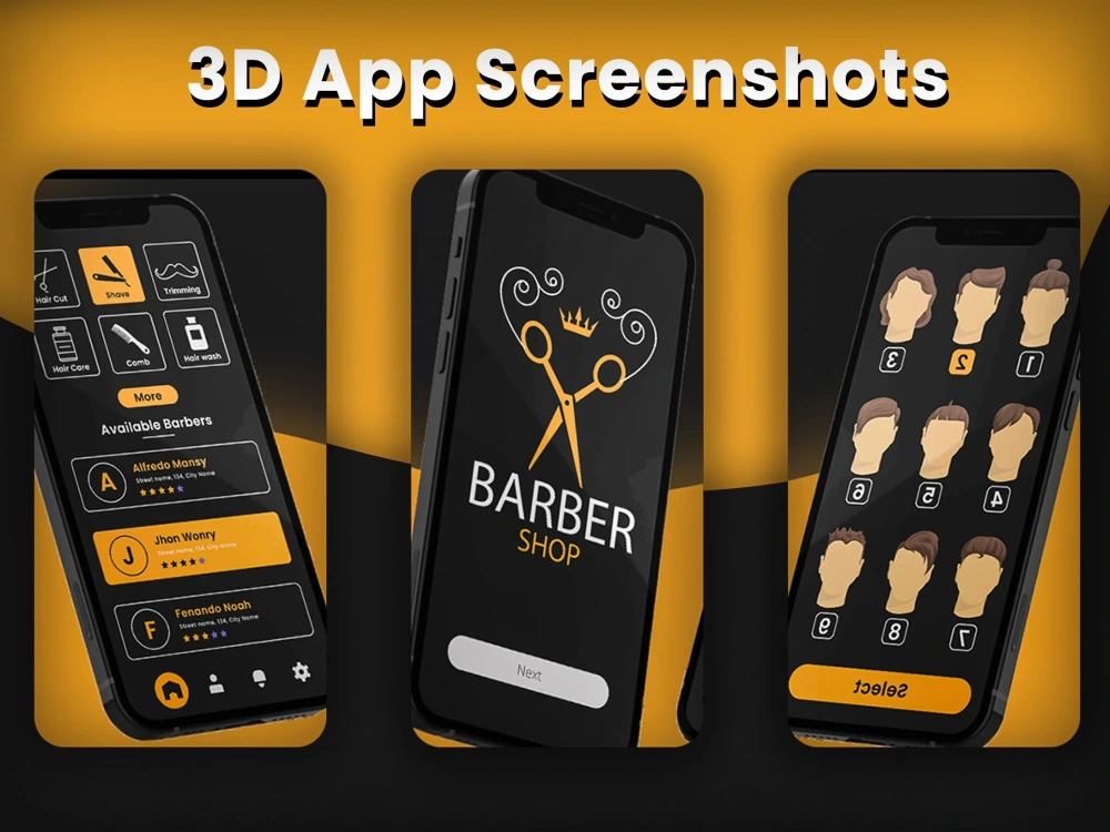 A 3D and an attractive screenshots for app store or play store | Upwork