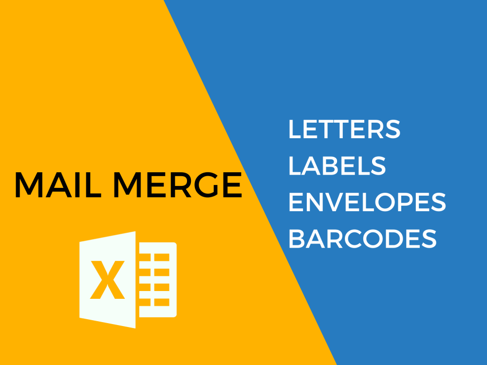 Mail merge for avery labels, letters, envelopes etc in 1 hour | Upwork