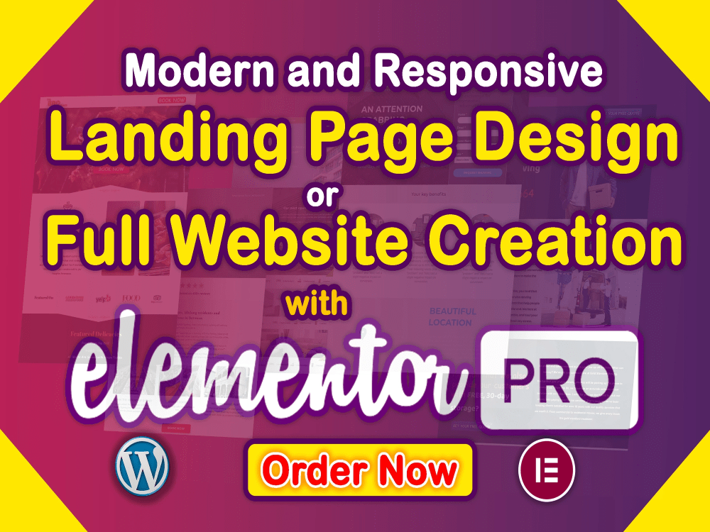 Modern Landing Page Design or Full website Creation with Elementor Pro | Upwork