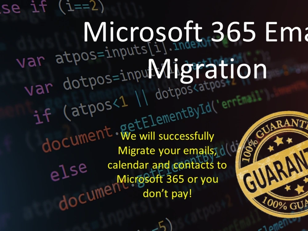 Fully migrated emails, contacts, and calendar on MS365 account. | Upwork