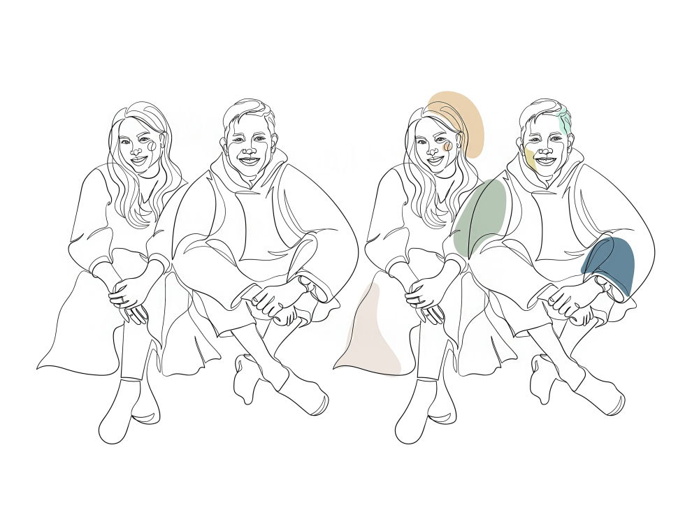 Vector line art portrait from your picture in 24hours | Upwork