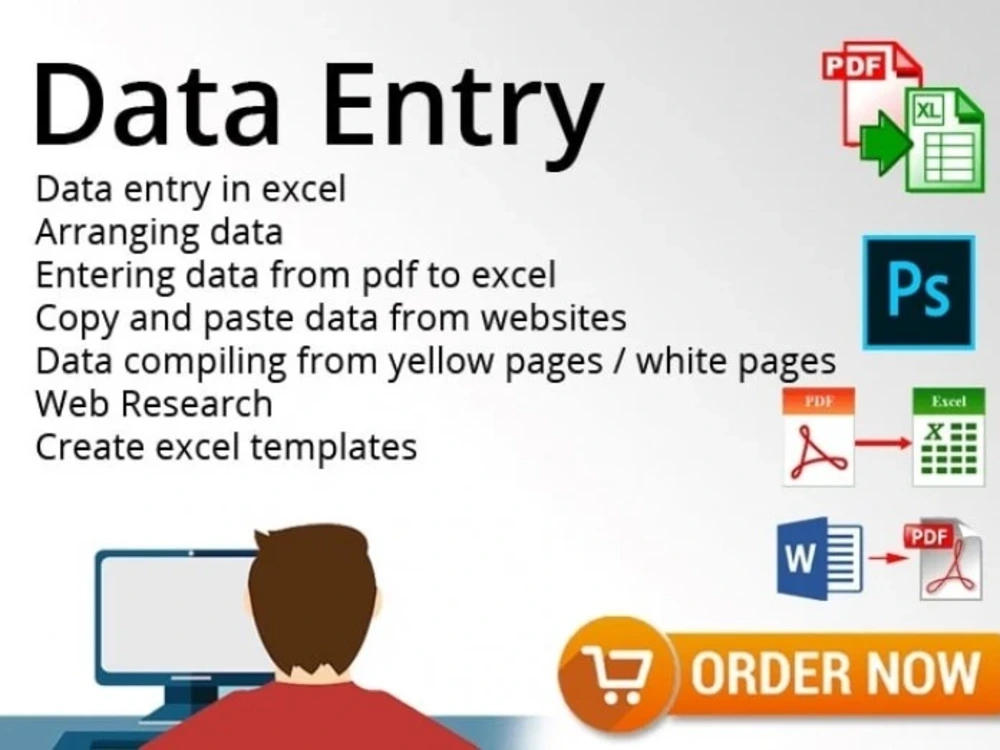 Quick data entry, copy paste and typing | Upwork