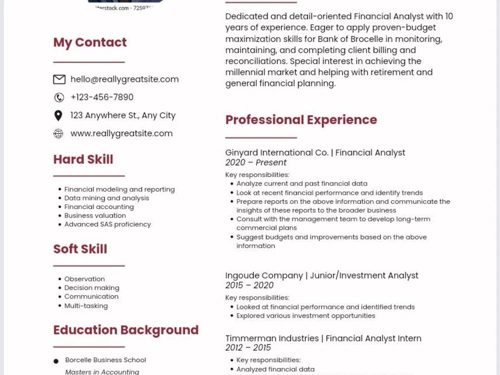 Professional CV | Resume | Upwork