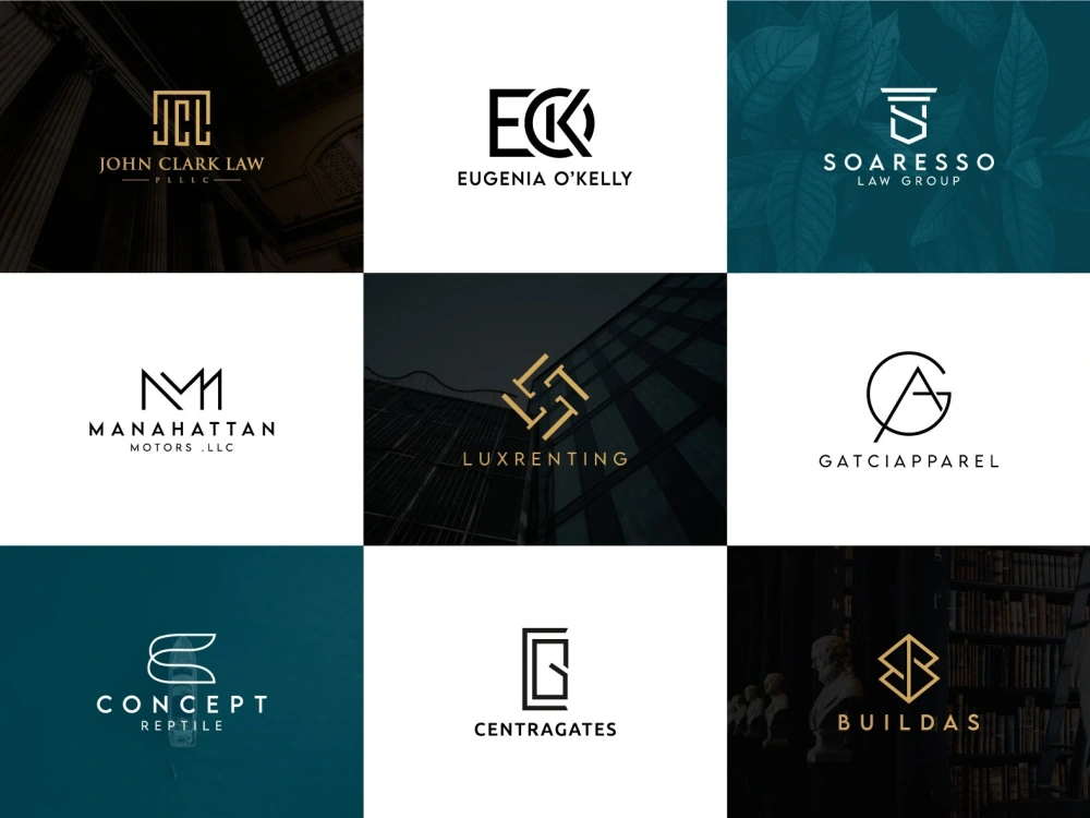 3 modern minimalist and luxury logo designs for business | Upwork
