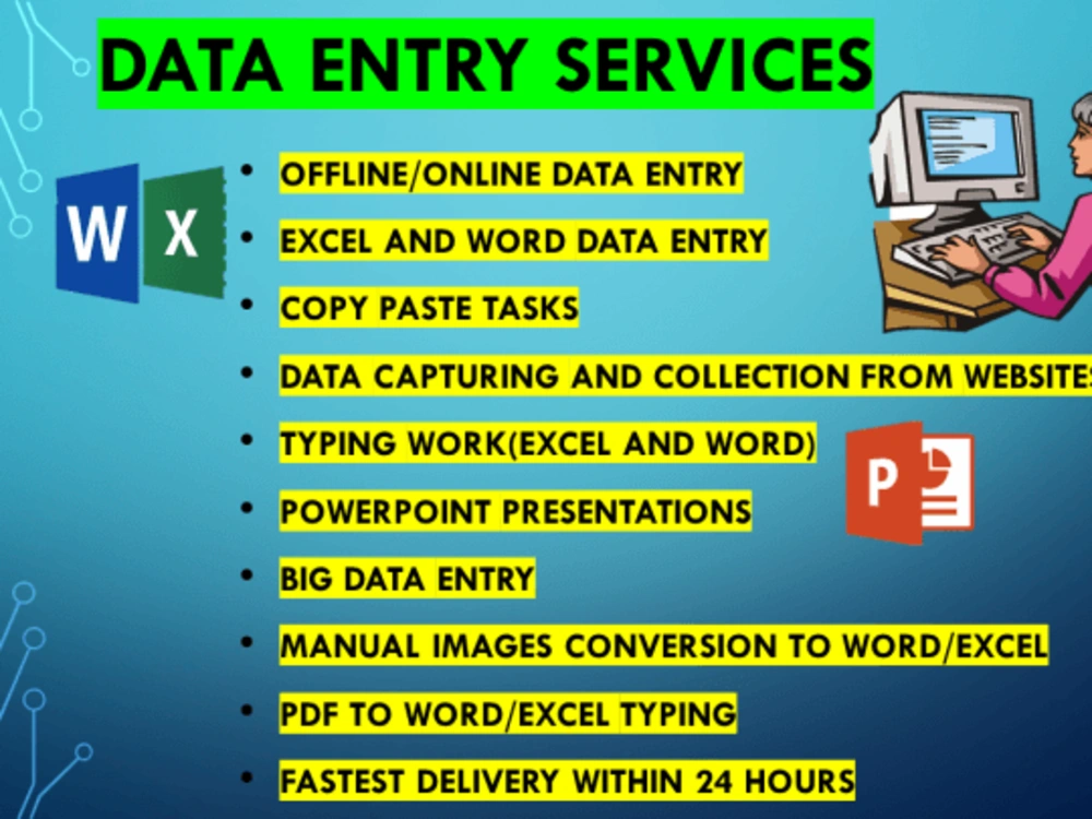 Quick data entry - 100% accuracy | Upwork