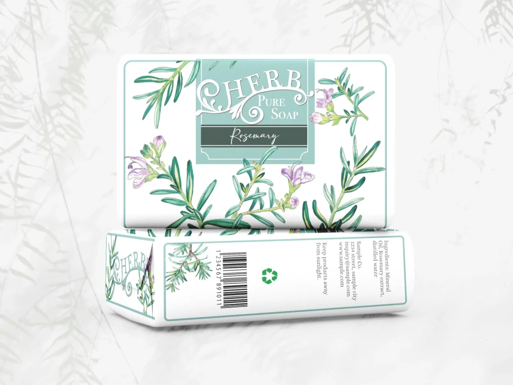 A botanical packaging design/label with hand-painted illustrations | Upwork
