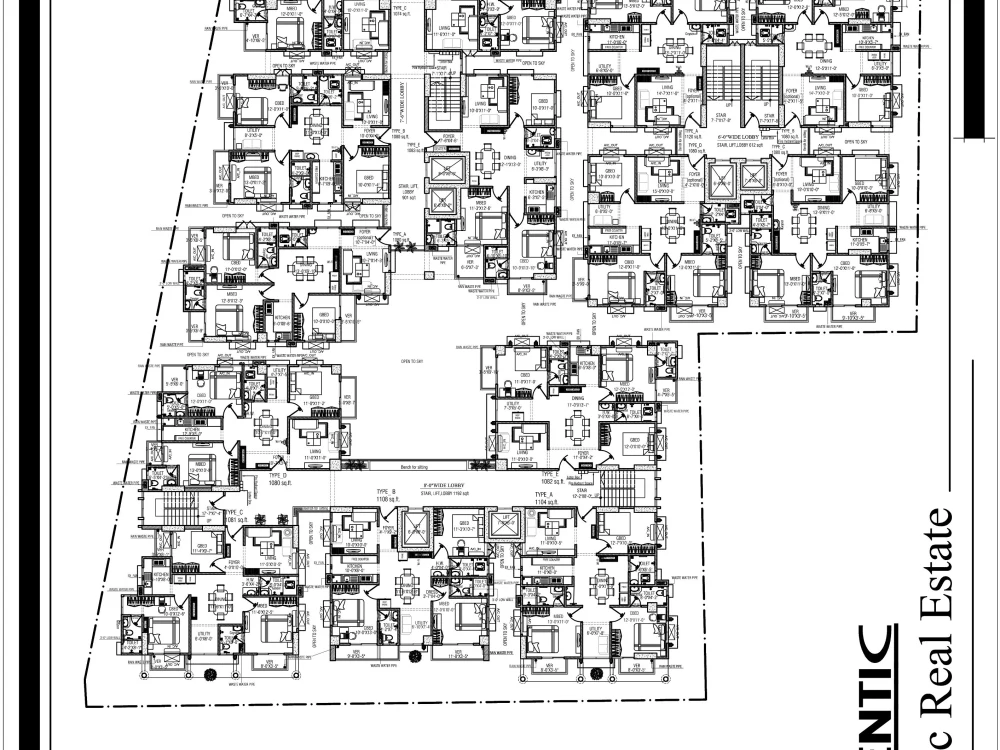 An architectural floor plan in Autocad 2D | Upwork