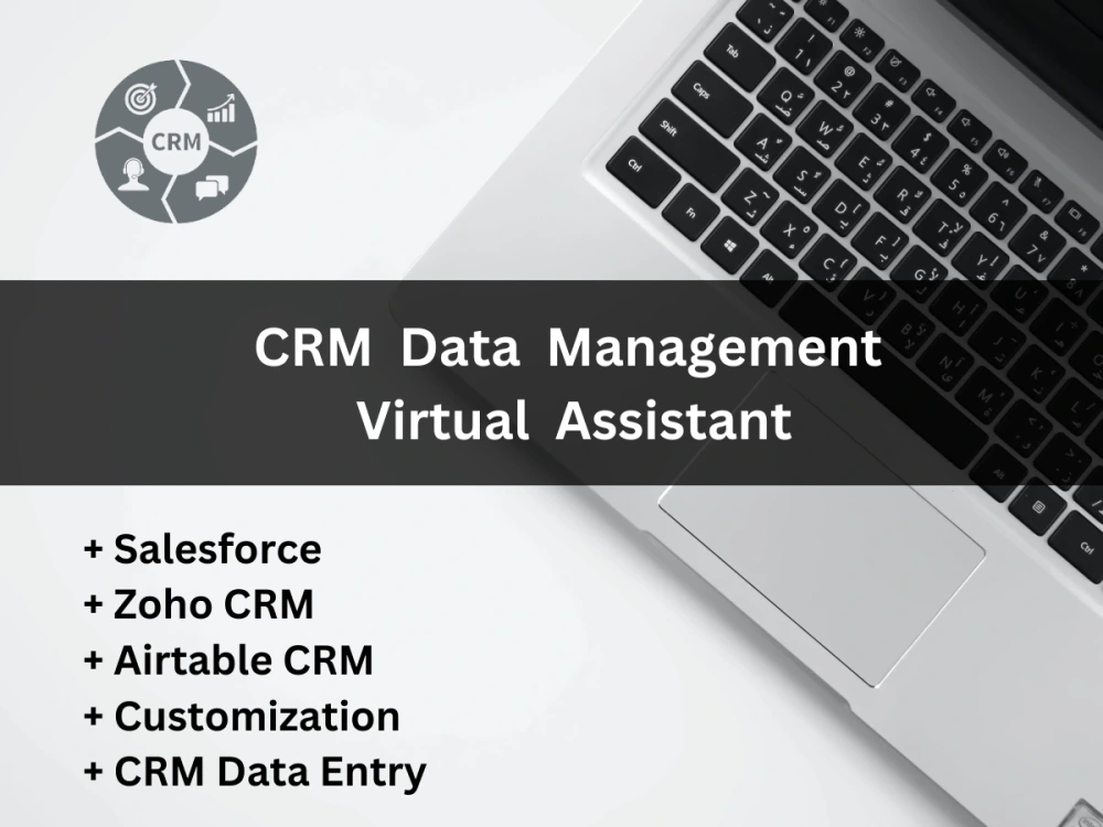 A custom CRM with admin dashboard, CRM data cleansing, data research | VA | Upwork