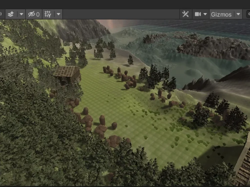 A complete game enviroment design with unity terrain. | Upwork