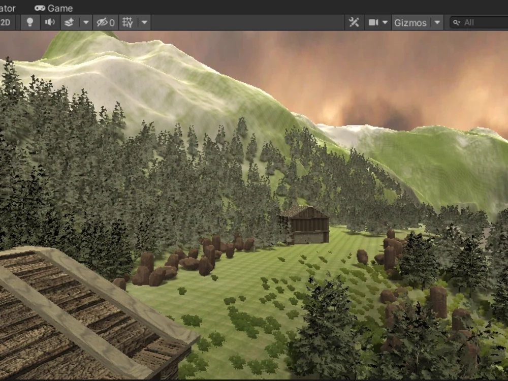 A complete game enviroment design with unity terrain. | Upwork