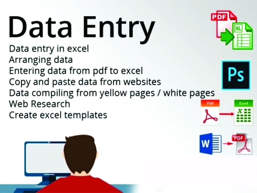 Professional & Accurate Data Entry Service with 100% satisfaction | Upwork