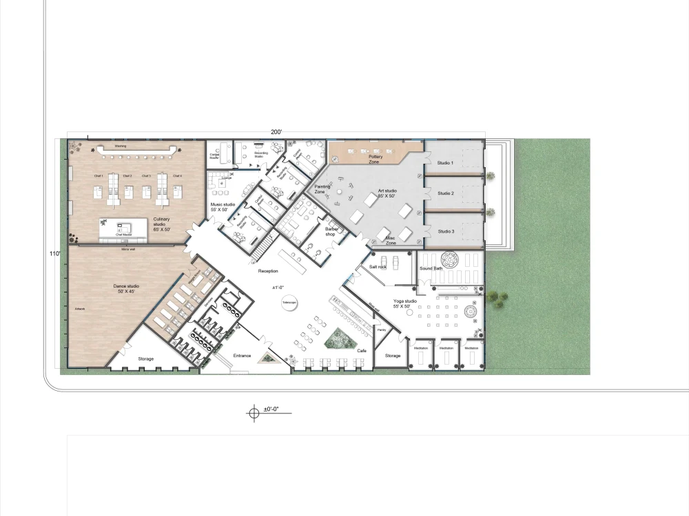A captivating drafted and rendered architectural plan in AutoCAD | Upwork