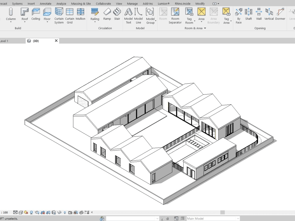 A 3D model of your project in Revit. | Upwork