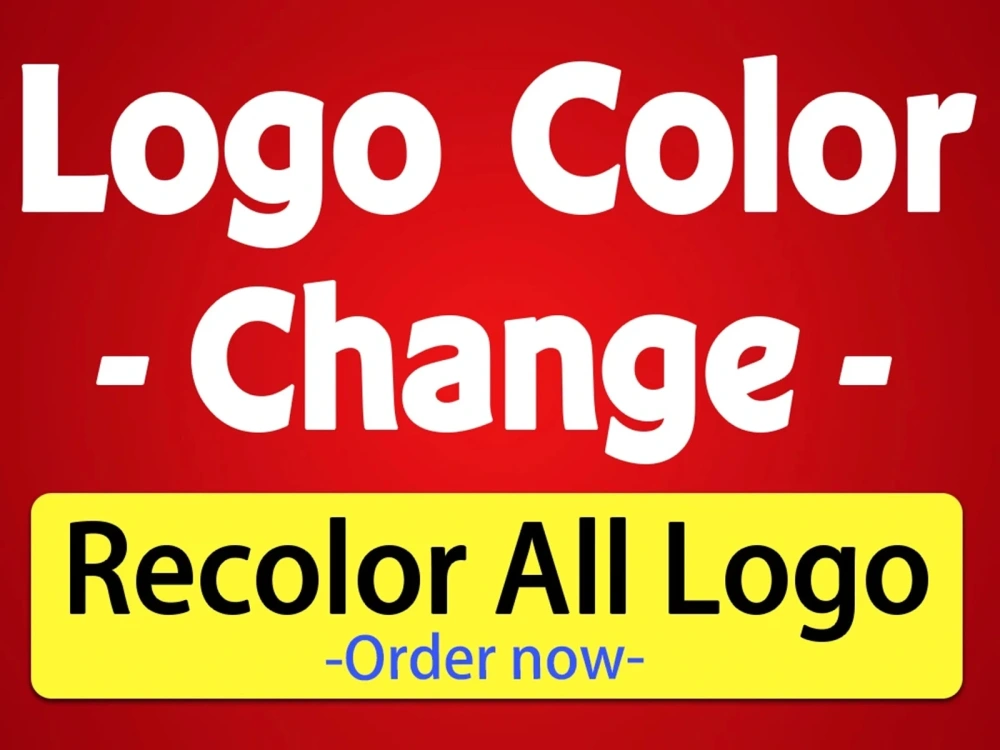 Change logo color to gold, white, black any color you want, recolor ...
