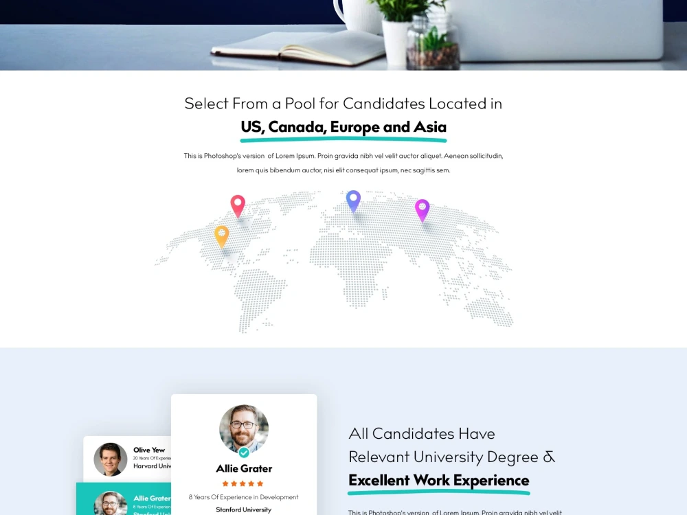 5 page website design with html | Upwork