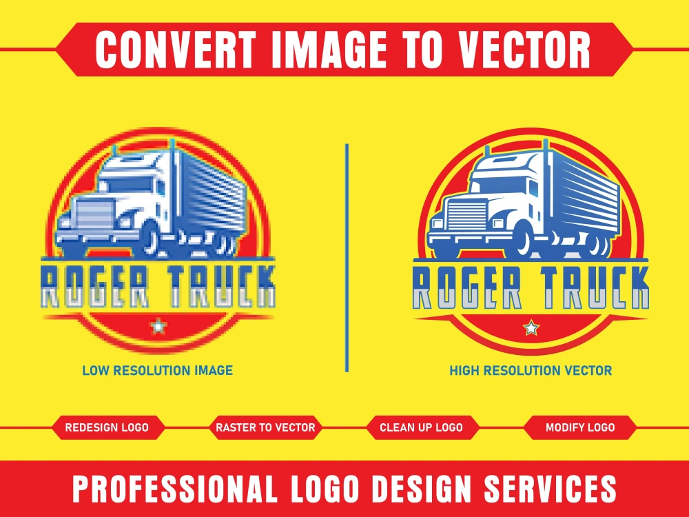 Logo ReDesign, ReCreate logo, Vector tracing and Vectorize raster logo | Upwork