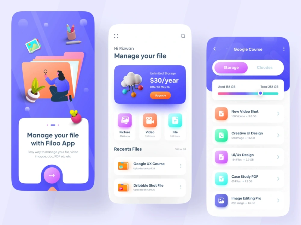 Attractive mobile UI UX design or app UI UX design | Upwork