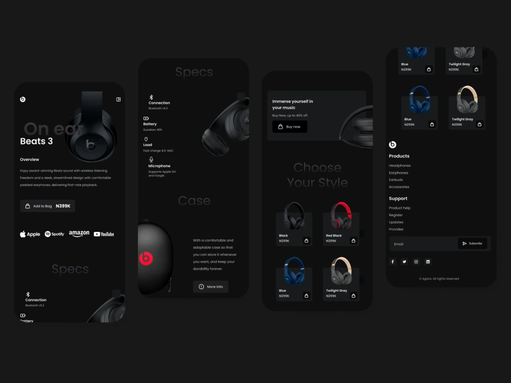 A professional ui design prototype for your web or mobile app | Upwork