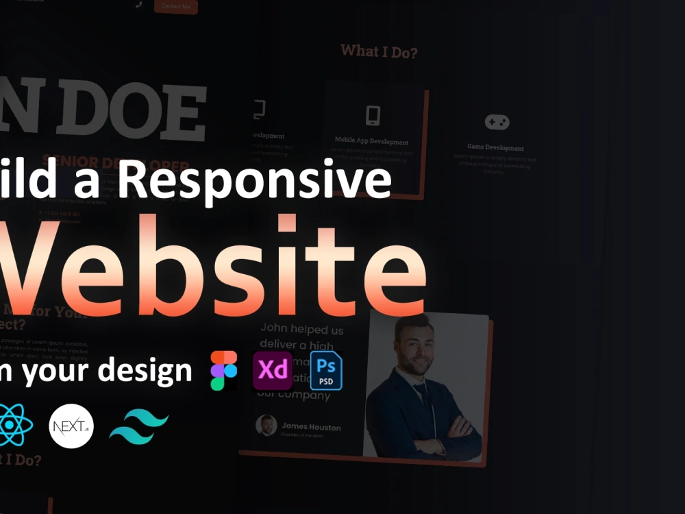 A React JS | Next JS | Tailwind CSS | Convert Design to React | Web App ...