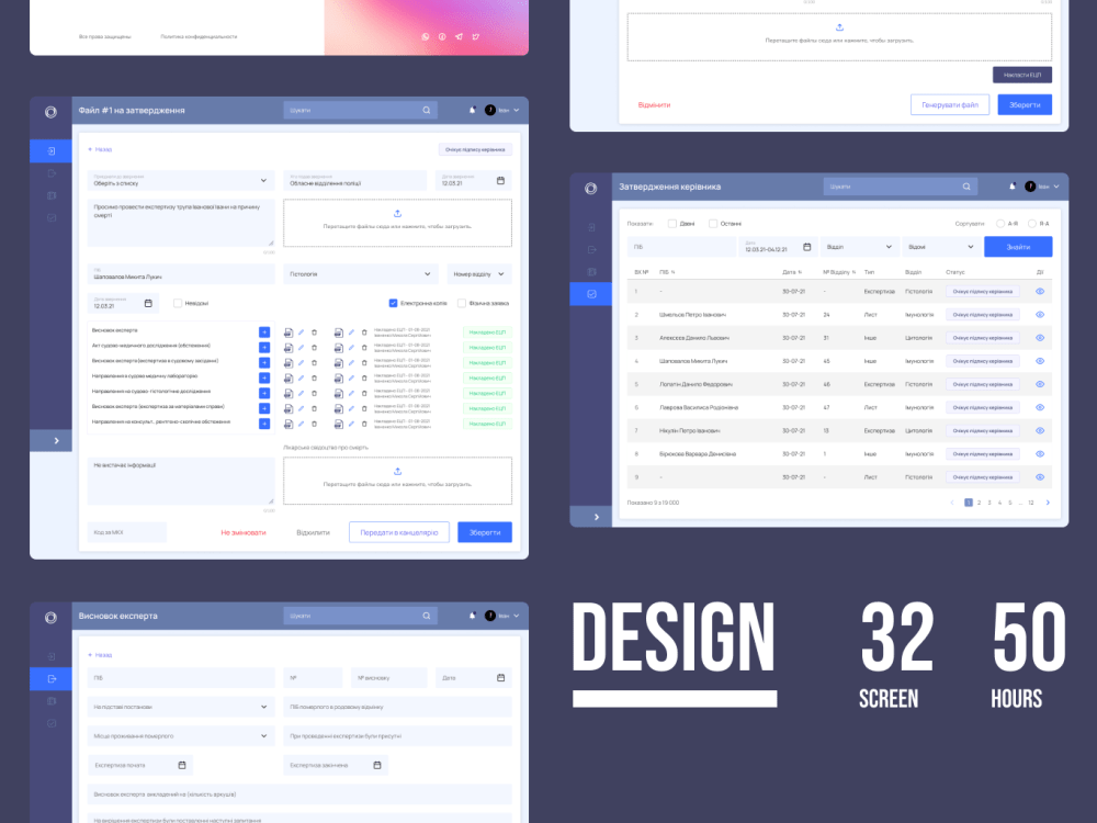 A focused UX/UI design of the CRM system in Figma | Upwork