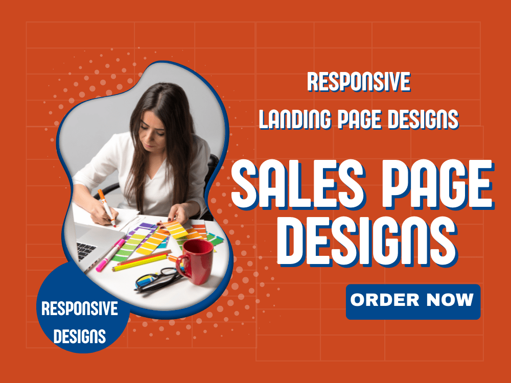 A mini web page or squeez page landing page design or set up sales page ...