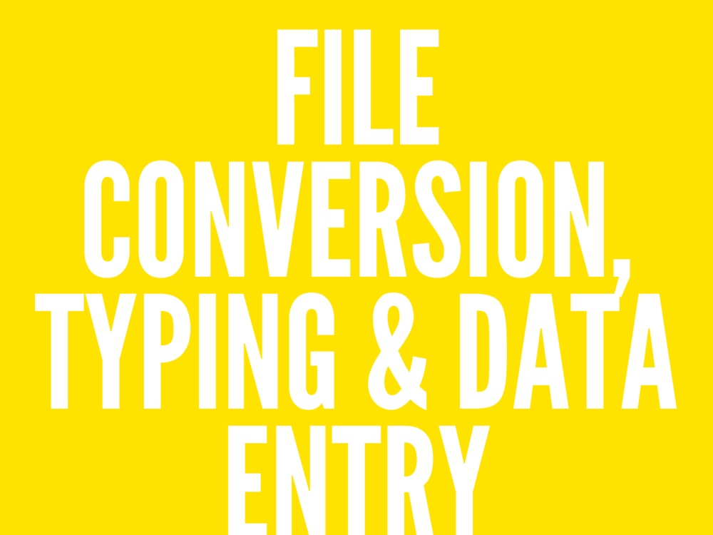 A file conversion and typing project | Upwork