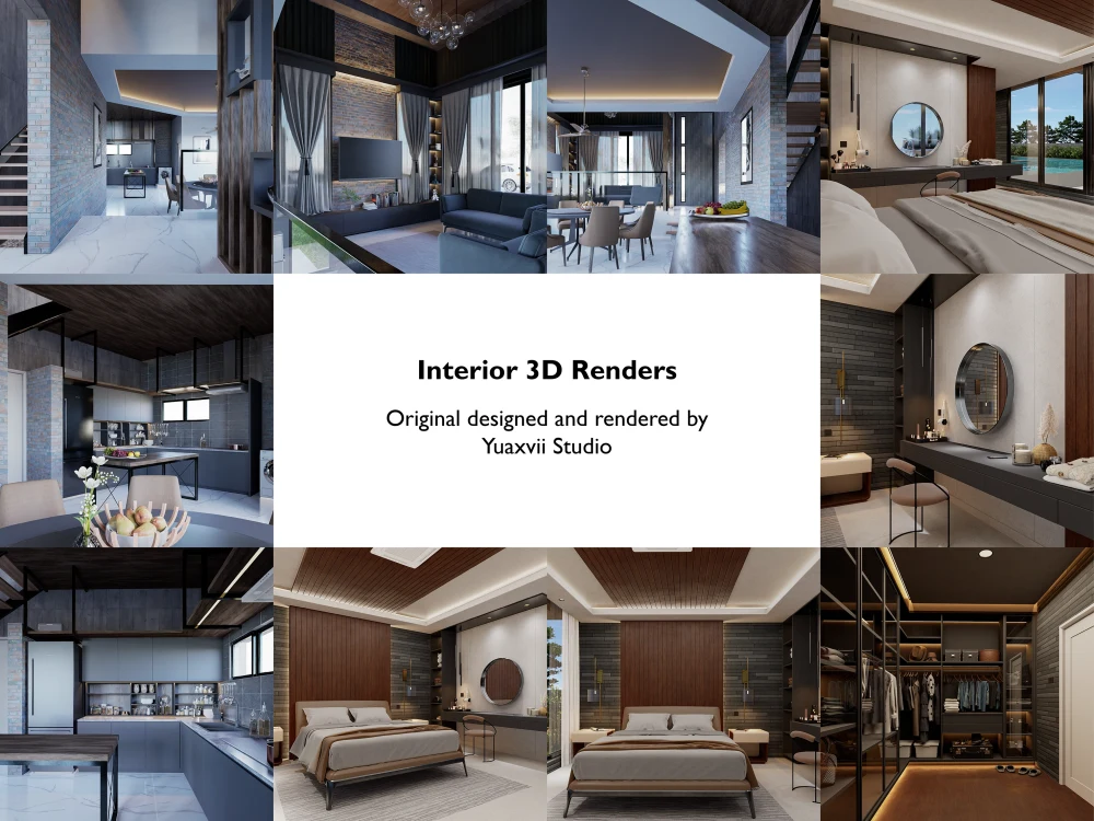 3d exterior and interior models and rendering | Upwork