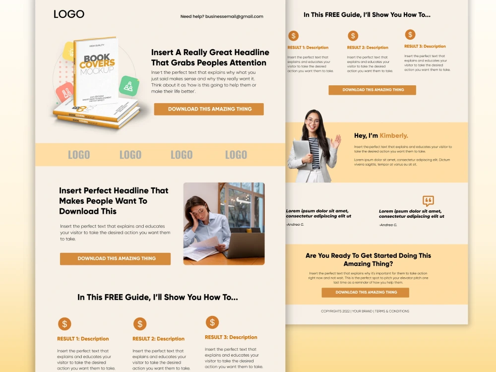 A highly converting sales page that sells your product 24/7 - ALL ...