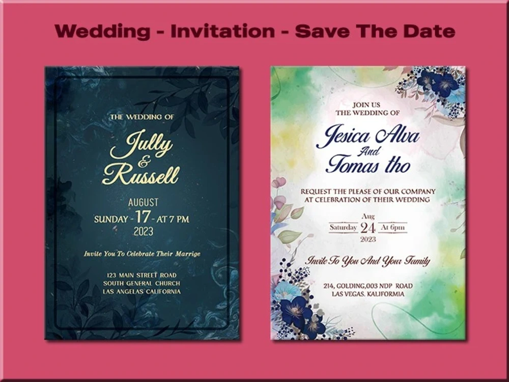 Digital Wedding Invitation Card Design. | Upwork