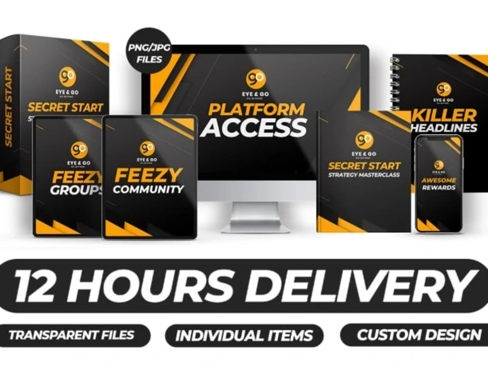 Digital product mockup, ecover bundle, course mockup | Upwork