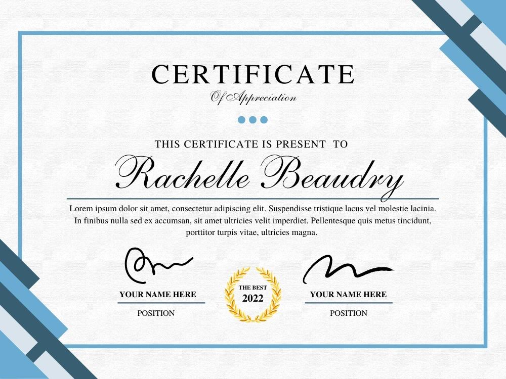 Custom award certificate, professional certificate design | Upwork
