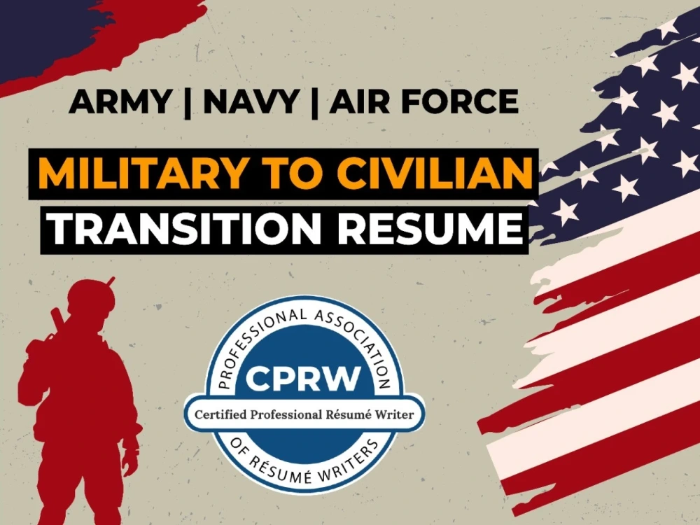 Military transition resume and cover letter for veterans | Upwork