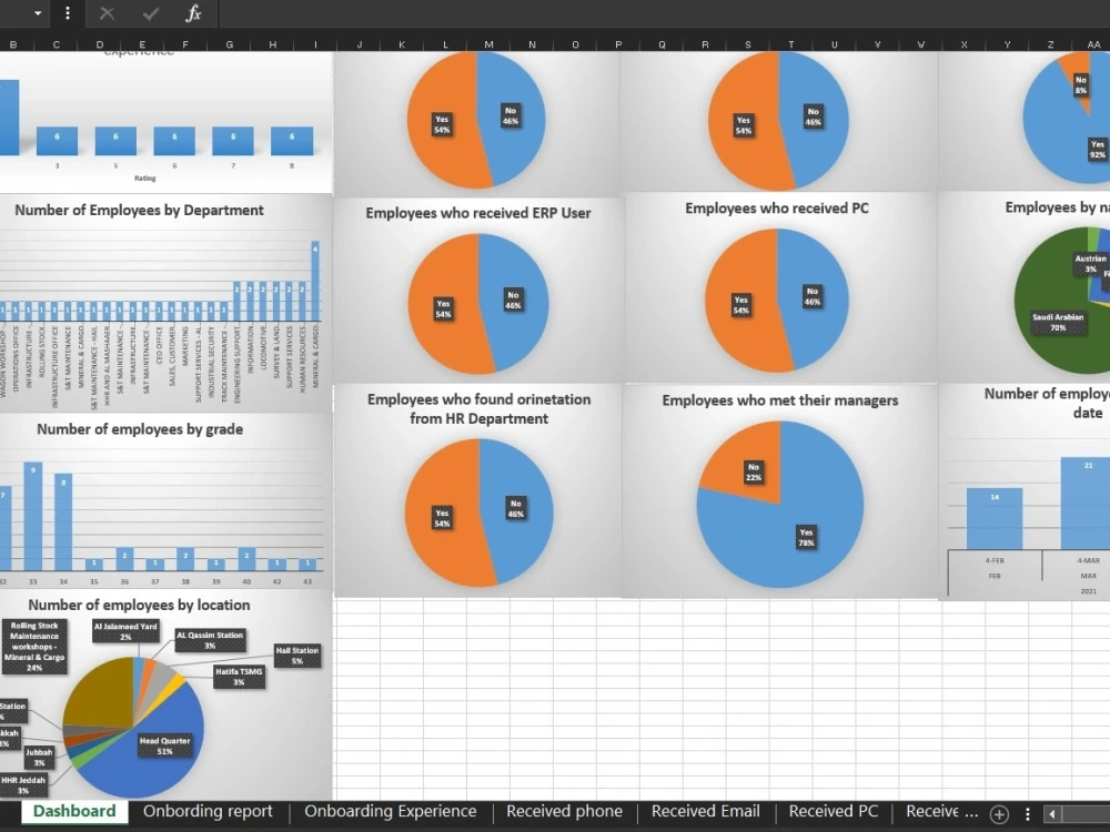 An attractive and informative excel dashboard from your data | Upwork