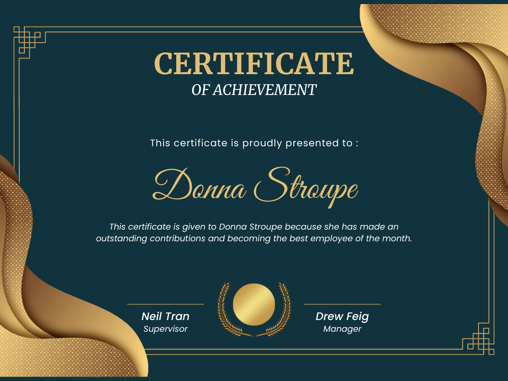 Custom award certificate, professional certificate design | Upwork