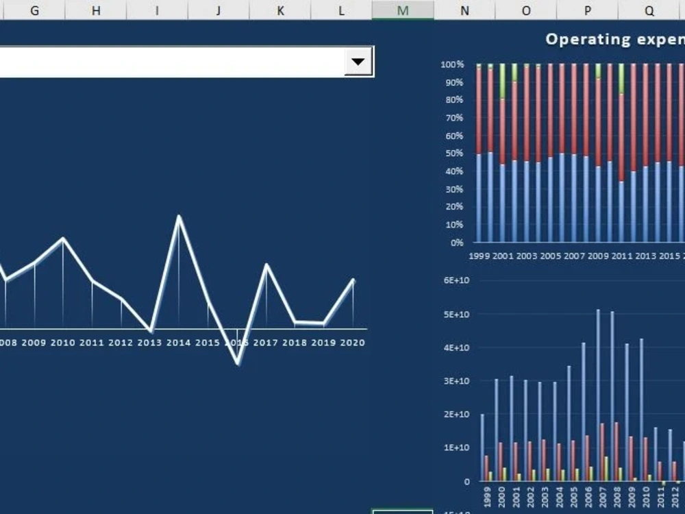 An attractive and informative excel dashboard from your data | Upwork