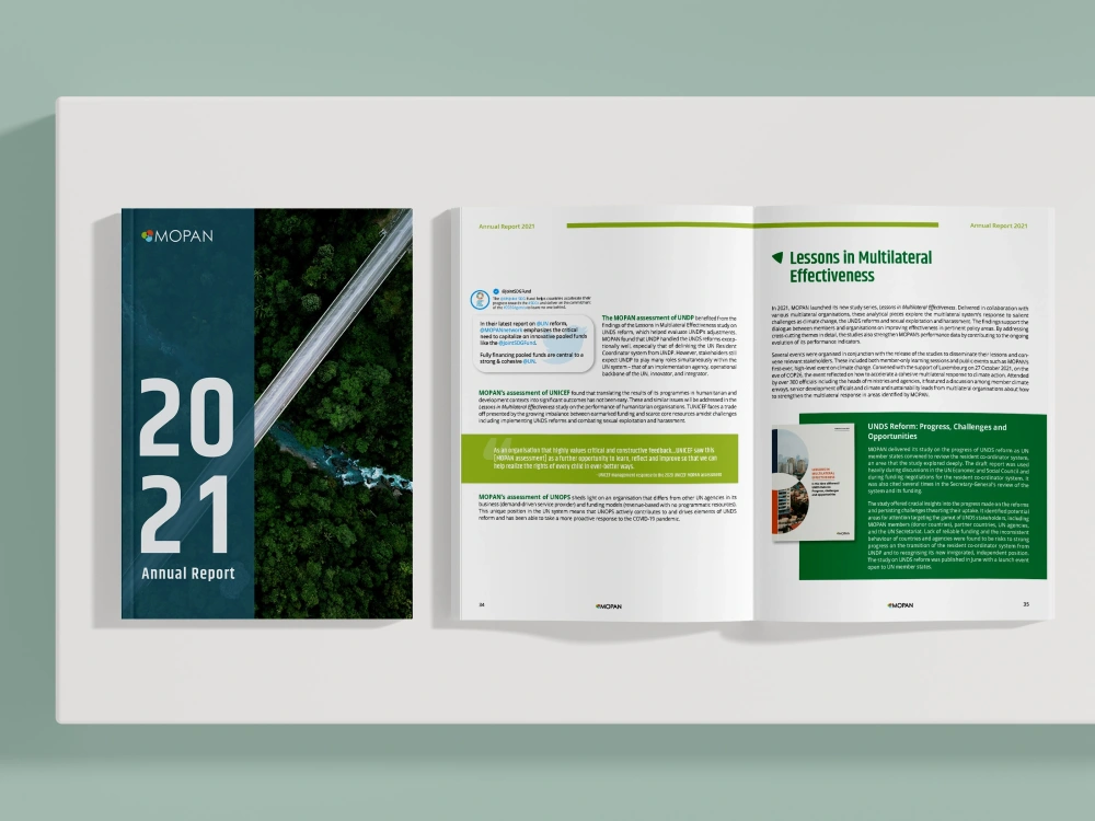 A clean, modern annual report layout | Upwork
