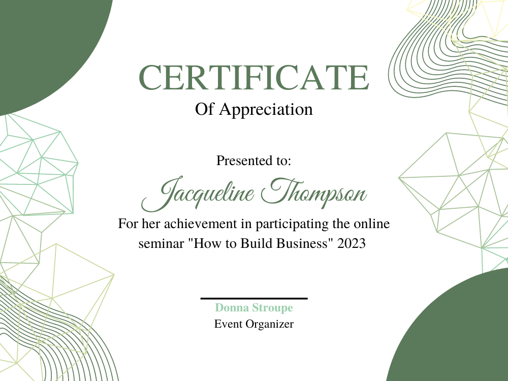 Custom award certificate, professional certificate design | Upwork