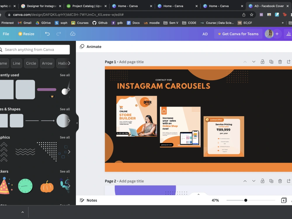 Amazing customized designs for carousels, posters, and flyers. | Upwork
