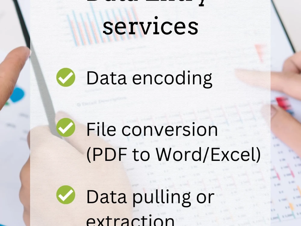 Efficient data entry and related services | Upwork