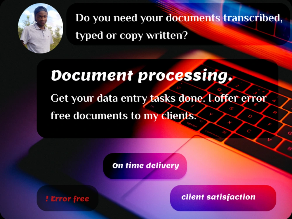Accurate document conversions and proofreading. | Upwork