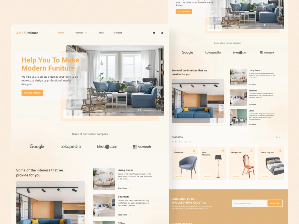 Unique modern Professional Responsive Website UI/UX | Upwork