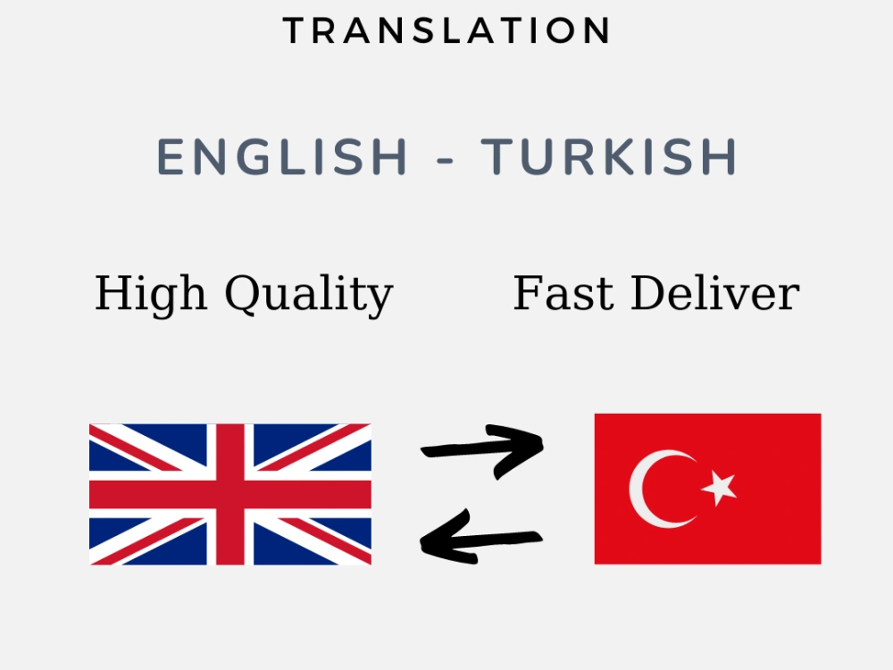 A translated document from English to Turkish/ Turkish to English | Upwork