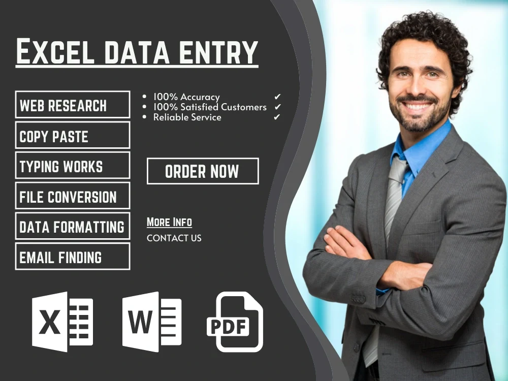 A perfect data entry, web research and copy paste | Upwork