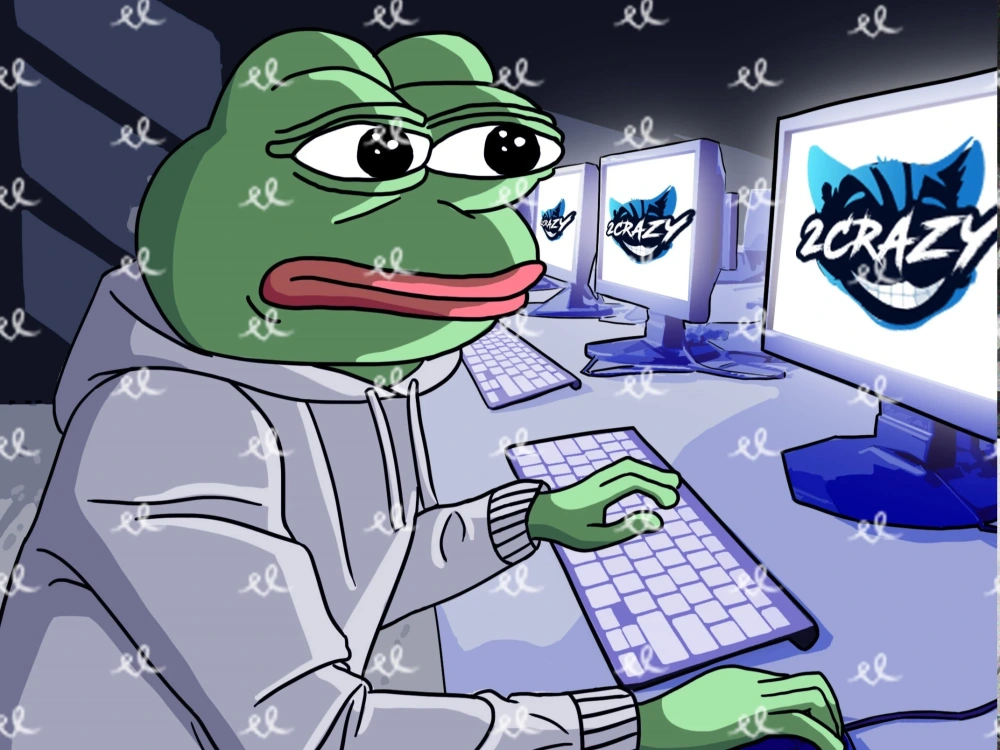 Pepe the frog illustration featuring your company name | Upwork