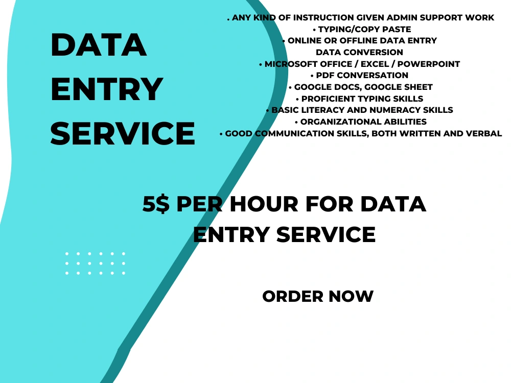 A fast & accurate data entry work within 3 hours | Upwork