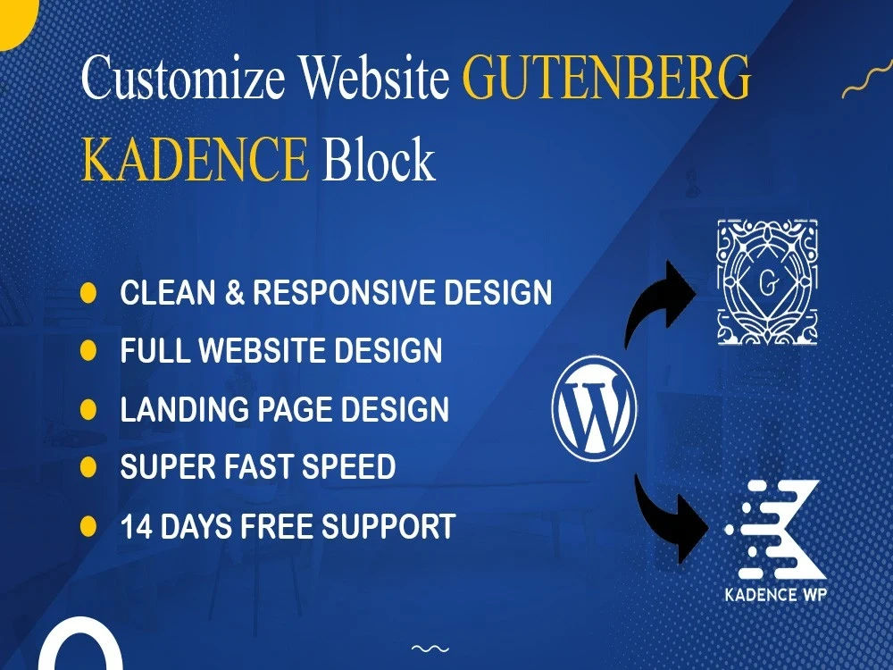 To customize & redesign the WordPress website using Gutenberg kadence block | Upwork
