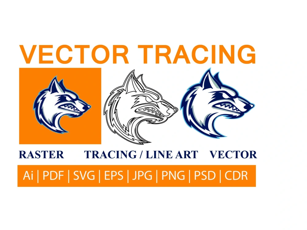 Vector tracing of logo and image to Ai, EPS, SVG, PDF, and transparent ...
