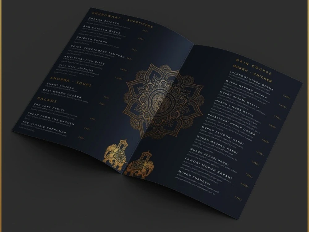 An amazing menu design | Upwork