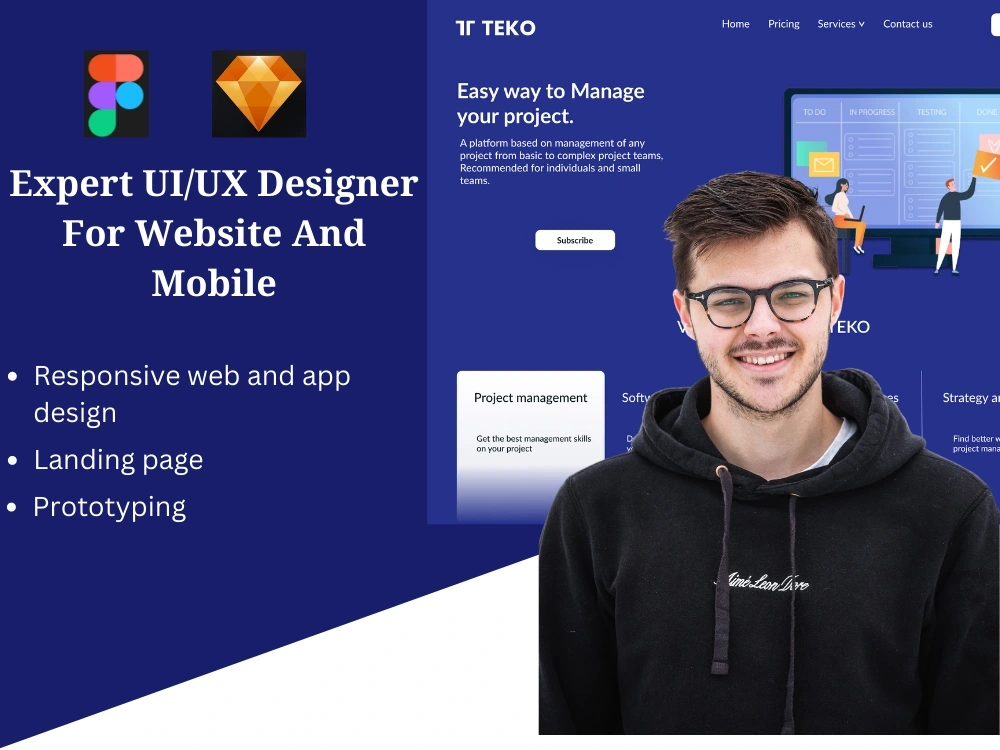 A modern and creative UI/UX design for your business | Upwork