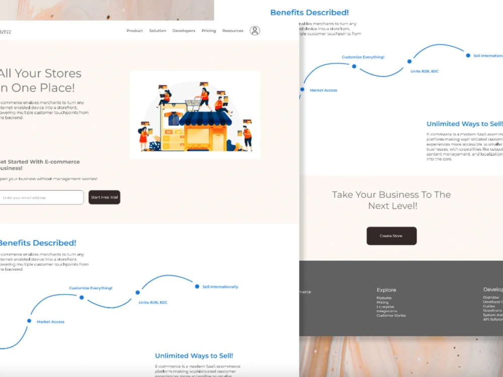 A fantastic website mockup | Upwork